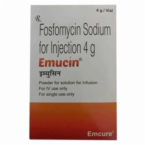 Fosfomycin Sodium For Injection 4g At ₹ 4780vial Fosfomycin Sodium Injection In Nagpur Id