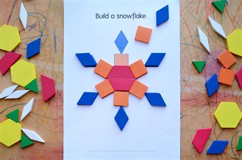 Free Printable Winter Pattern Block Mats Picklebums