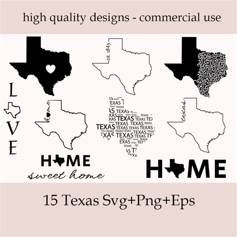 Texas Svg Bundle MasterBundles