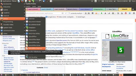 LibreOffice Impress Start Menu Download Scientific Diagram