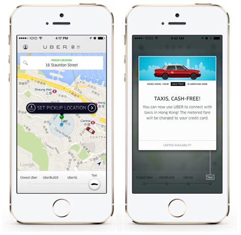 Uber Launches Taxi Booking Service In Hong Kong