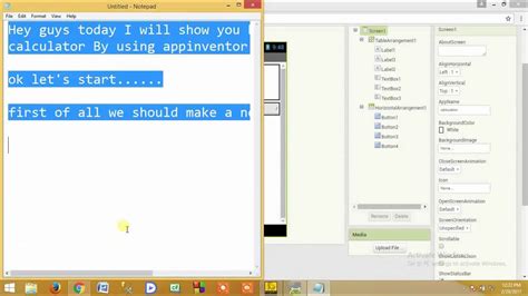 Create A Simple Calculator By Using App Inventor Mit App Inventor Youtube