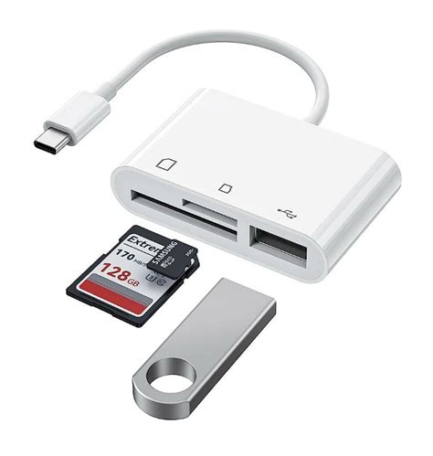Usb C To 마이크로 Sd Tf 메모리 카드 리더기 3 In 1 Usb C 카드 리드 아이패드 프로 티몬