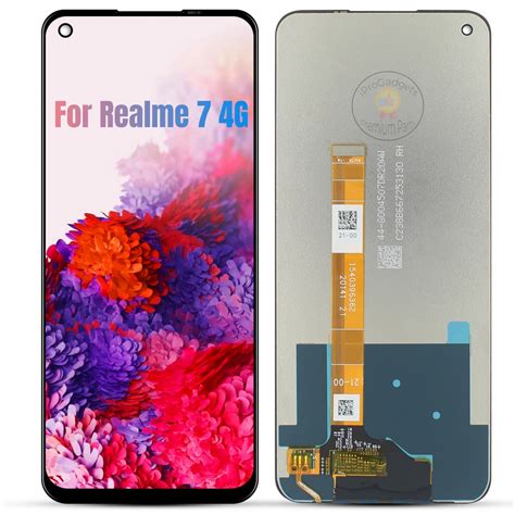 Replacement Lcd Display Touch Screen Assembly For Realme 7 4g Rmx2155 Black Iprogadgets