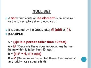 Sets And Their Introduction And Their Exercises Pptx