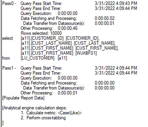 Report With Metric Using A Case Function And A Like Operator Fail After Upgrading To