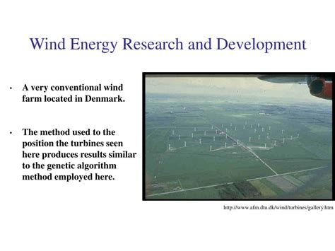 Ppt Optimal Placement Of Wind Turbines Using Genetic Algorithms