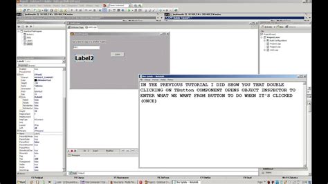 C Builder Tutorial 02 Interacting With Components Copy Text From