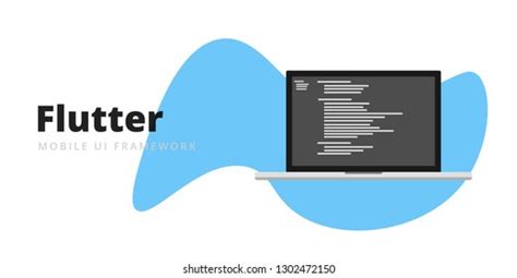 Learn Code Flutter Mobile Ui Framework Stock Vector Royalty Free 1302472153 Shutterstock