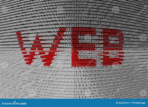 The Binary Code Of The Web Stock Illustration Illustration Of Calculating 52335141