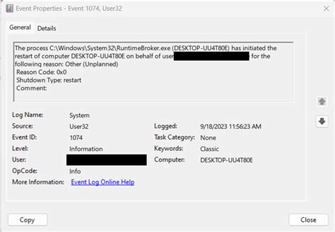 Why Did My Box Reboot Getting Reboot Information From The System And Sccm Reboot Coordinator Logs