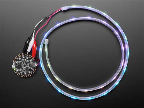 Adafruit Neopixel Led Strip W Alligator Clips 30 Ledsmeter 1 Meter