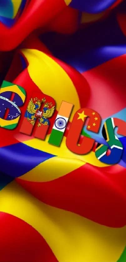 Colorful Brics Flag Wallpaper Free Download