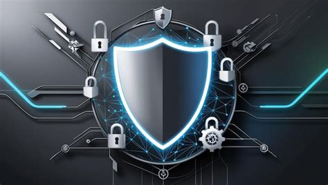 Cybersecurity Fortress Shielding Digital Assets Premium Ai Generated Image