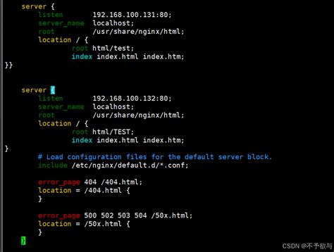Nginx配置虚拟主机头nginx 主机头 Csdn博客
