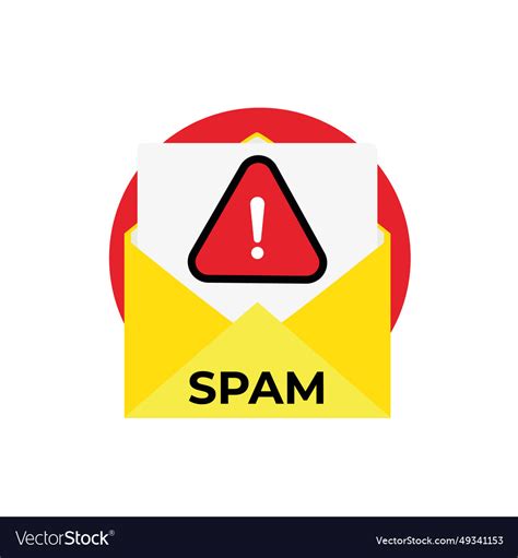 Spam Email Icon Advertising Phishing Royalty Free Vector