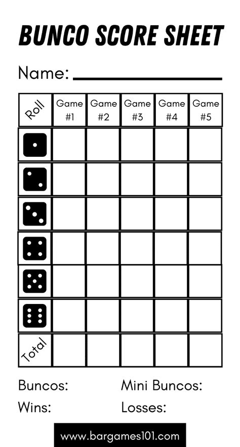 What Is Bunco A Guide To The Popular Dice Game Bunko Card Free
