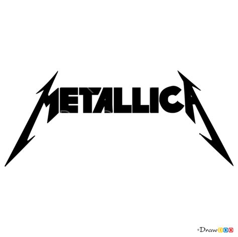 How To Draw Metallica Bands Logos