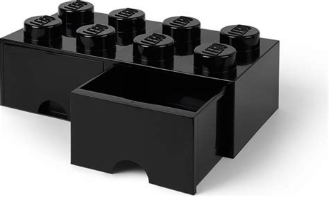 Lego 5006248 Lego 8 Stud Black Storage Brick Drawer Brickset