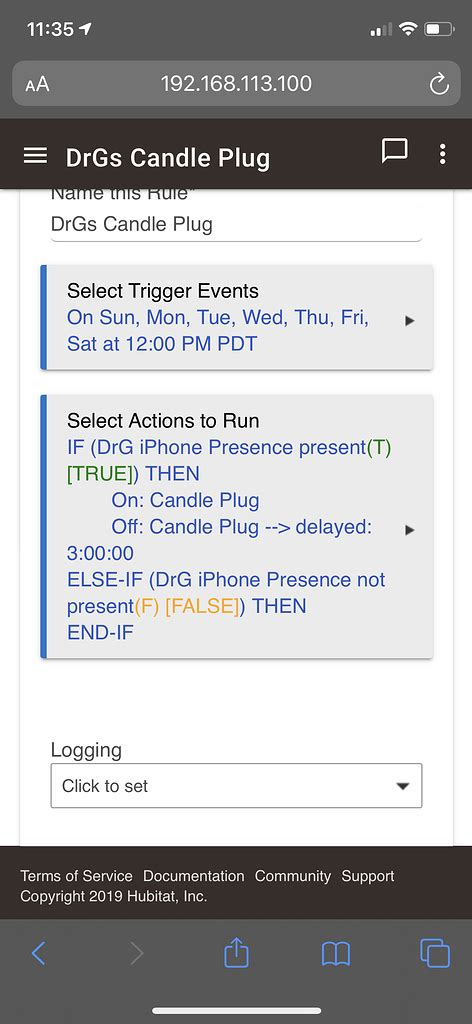 Rule Machine Automations Not Running 📐 Rule Machine® Hubitat