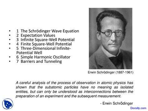 Schrodinger Wave Equation Advanced Device Simulation Lecture Slides