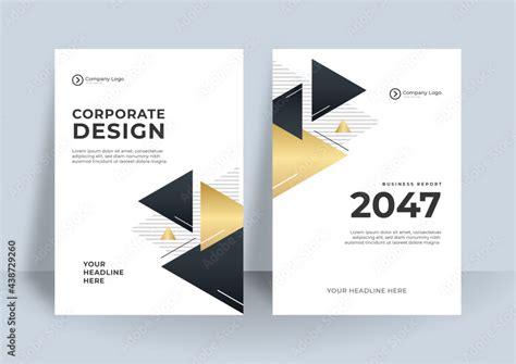 Gold Black Business Corporate Cover A4 Design Modern Gold And Black