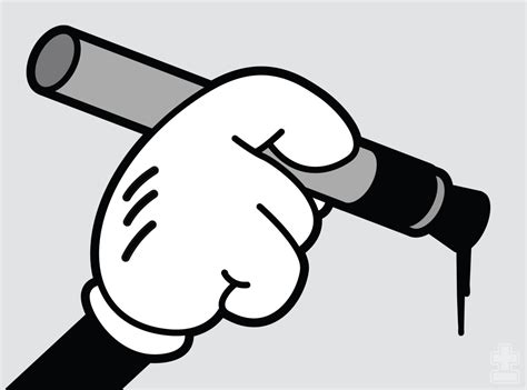 How To Draw Mickey Mouse Hands Gun