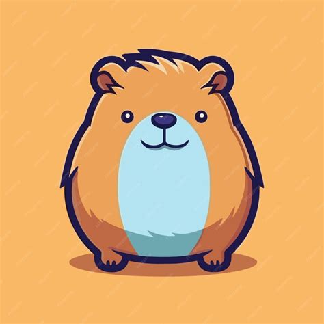 Premium Vector Cute Capybara Vector Illustration Cartoon Style Cute Capybara Icon