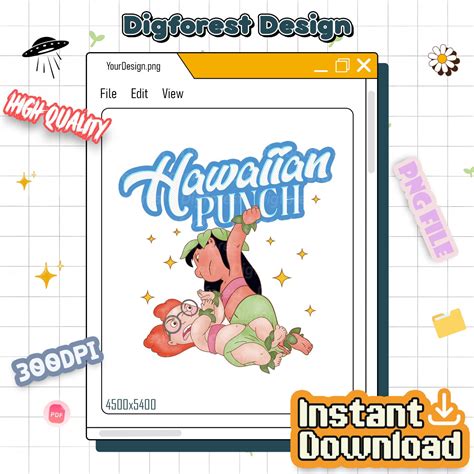 Hawaiian Punch Parody Lilo And Myrtle Png Disneyland Lilo And Stitch Cartoon Magic Kingdom