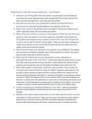 Code Blue Debrifing Docx Debriefing For Code Blue Virtual Experience Sara Shapiro What