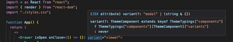 Drawer Variant Typings Is Using Modal Typings Issue 5334 Chakra Ui
