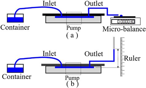 Schematic Illustration Of The Setup For Flow Rate Measurement A And Download Scientific