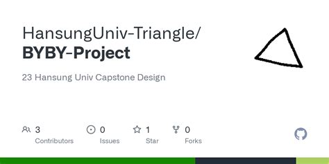 Github Hansunguniv Trianglebyby Project 23 Hansung Univ Capstone Design