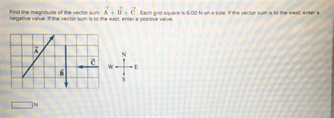Solved Find The Magnitude Of The Vector Sum A B Each Chegg