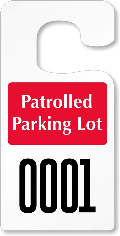 Spot A Pass™ Large Numbered Parking Permits