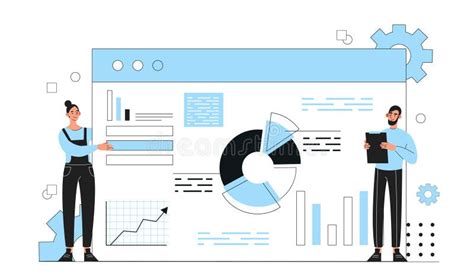 Data Analytic Scene Vector Concept Stock Illustration Illustration Of Success Design 300075650