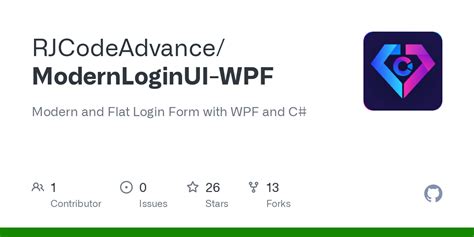 Modernloginui Wpf Wpf Loginform Sln At Main · Rjcodeadvance Modernloginui Wpf · Github