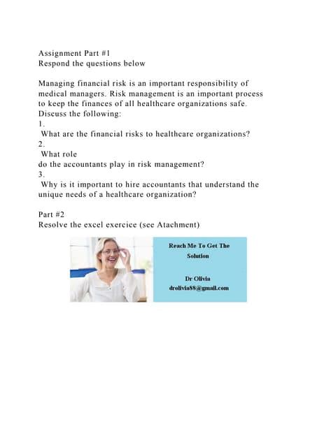 Assignment Part 1respond The Questions Belowmanaging Financiadocx