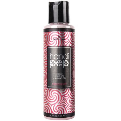 Sensuva Handi Pop Hand Job Massage Gel Strawberry 42oz