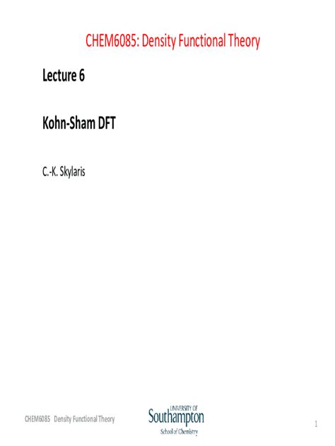 Fillable Online Kohn Sham Density Functional Theory Descending A Staircase Fax Email Print