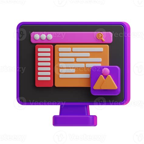 Coding Web Development Illustration 3d 36876786 Png