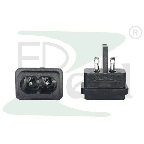 Ac Socket 004e Copper Black 2 Pins At Rs 2 30 Piece Ac Plug Socket In