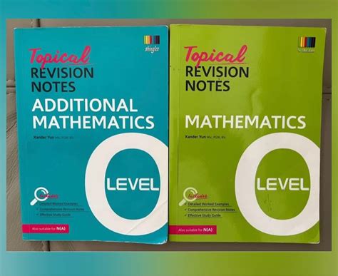 Quick O Level Sec 4 Topical Revision Notes For Mathematics And Additional