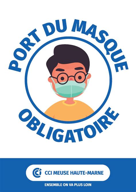Affiche Port De Masque Affiche Masque Obligatoire à Imprimer Six0wllts