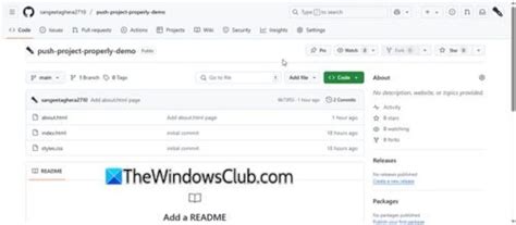 How To Push A Project To Github
