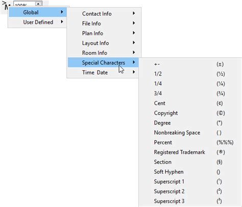 adding special characters to text