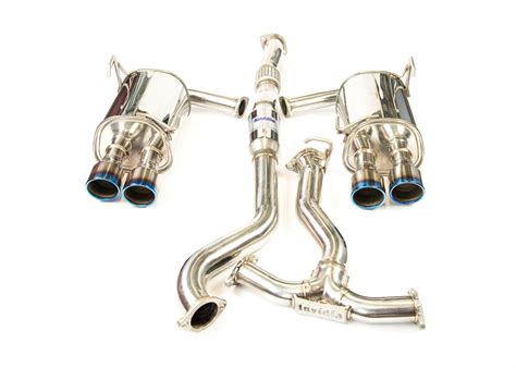 Invidia Q300 Turbo Back Exhaust Rolled Ti Tips Wrx Sedan 15 Manu