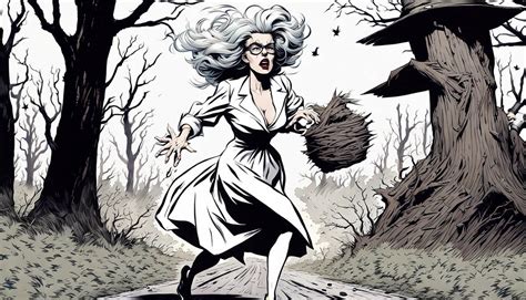 Comic Scene Of A Extrem Mature Elegant Bimbo Lady By Clarkbrando On