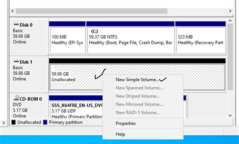 Configure New Windows Disk