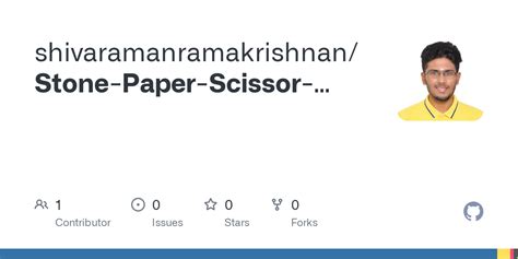 Github Shivaramanramakrishnanstone Paper Scissor Game Using Python